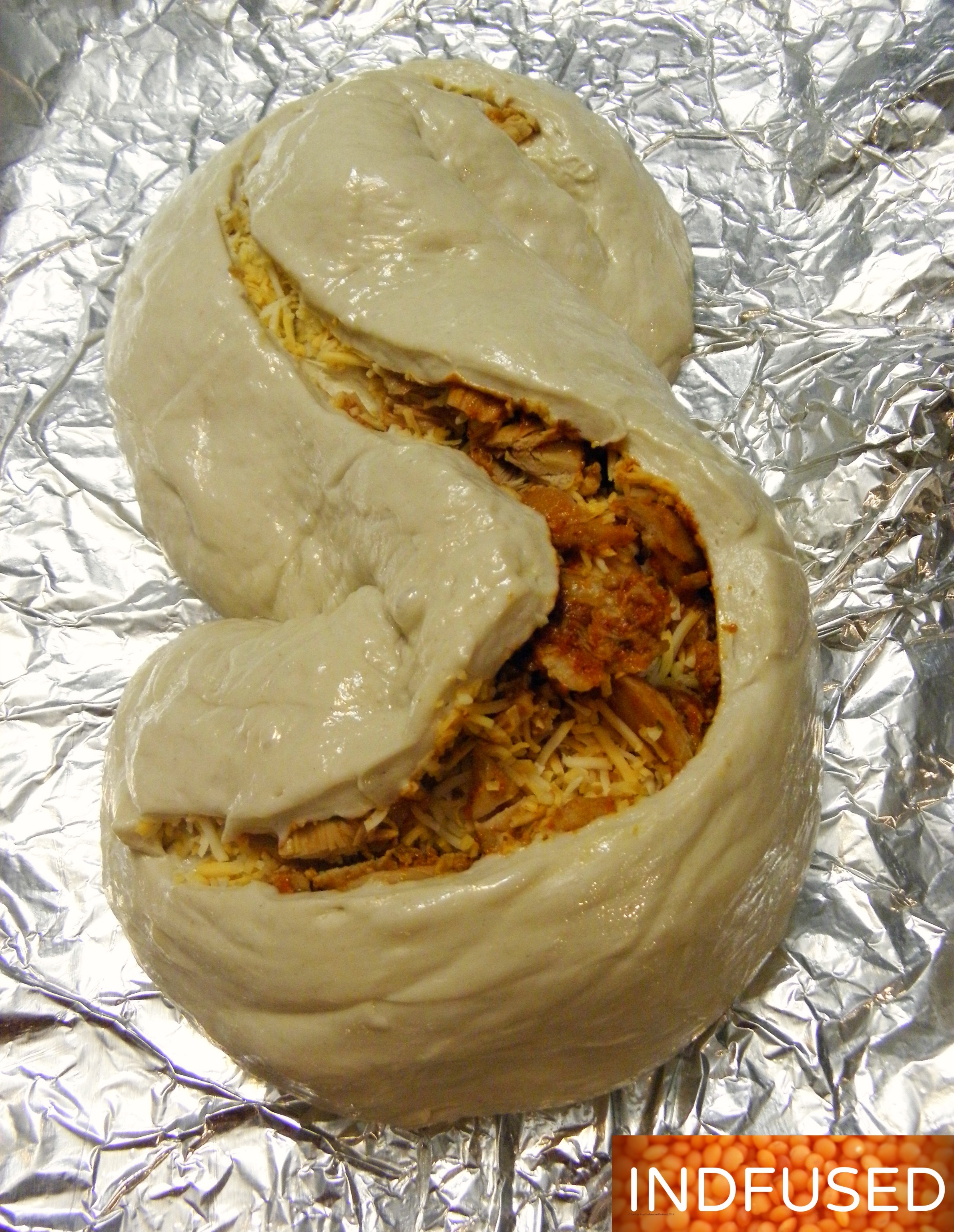 Tandoori Chicken Masala Stuffed Bread- Two easy ways!