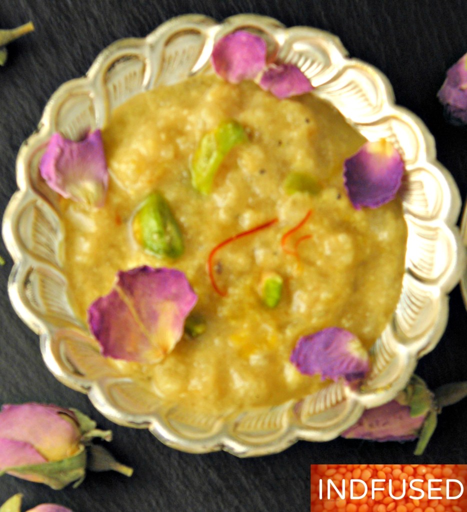 Pear Rubdi with Candied Pears